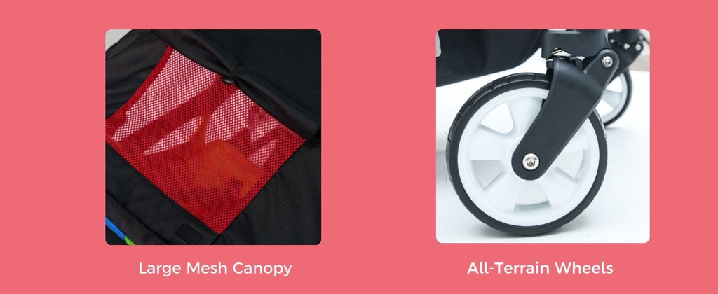 4 Seat Stroller - for Quadruplet with Infant Seat (H4E) – familidoo.com